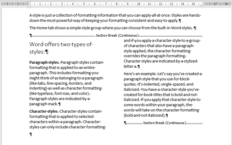 Microsoft Word Page Breaks. - Learning Zone (Tech)
